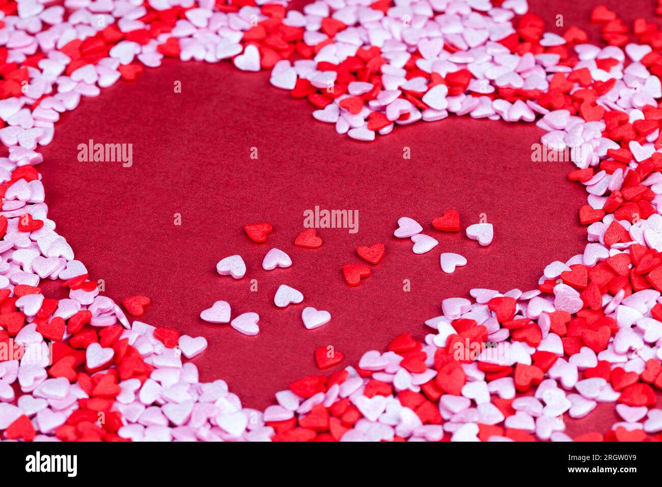 red and white sweet heart shaped candies for decorating desserts and ...