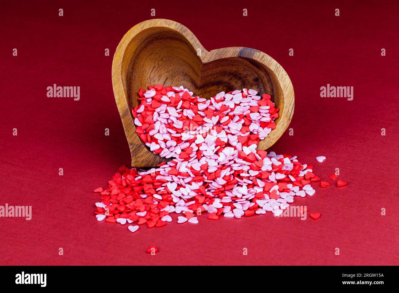 red and white sweet heart shaped candies for decorating desserts and ...