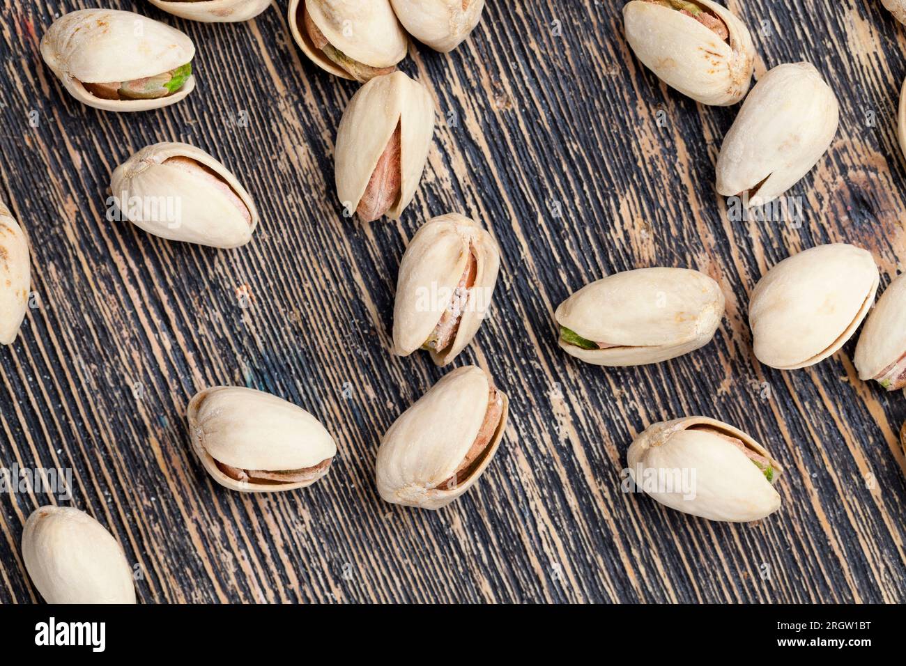 salted and roasted pistachio nuts, roasted pistachios in salt to enhance flavor Stock Photo - Alamy