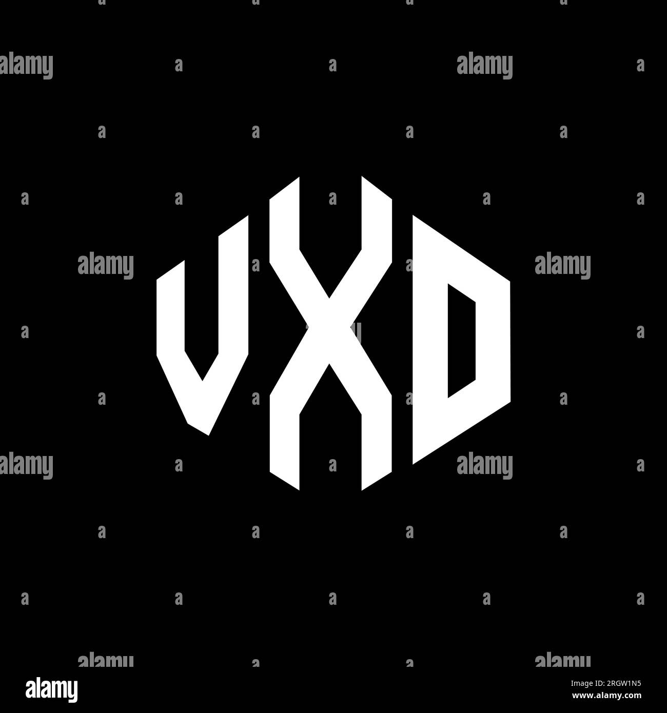 VXO letter logo design with polygon shape. VXO polygon and cube shape ...
