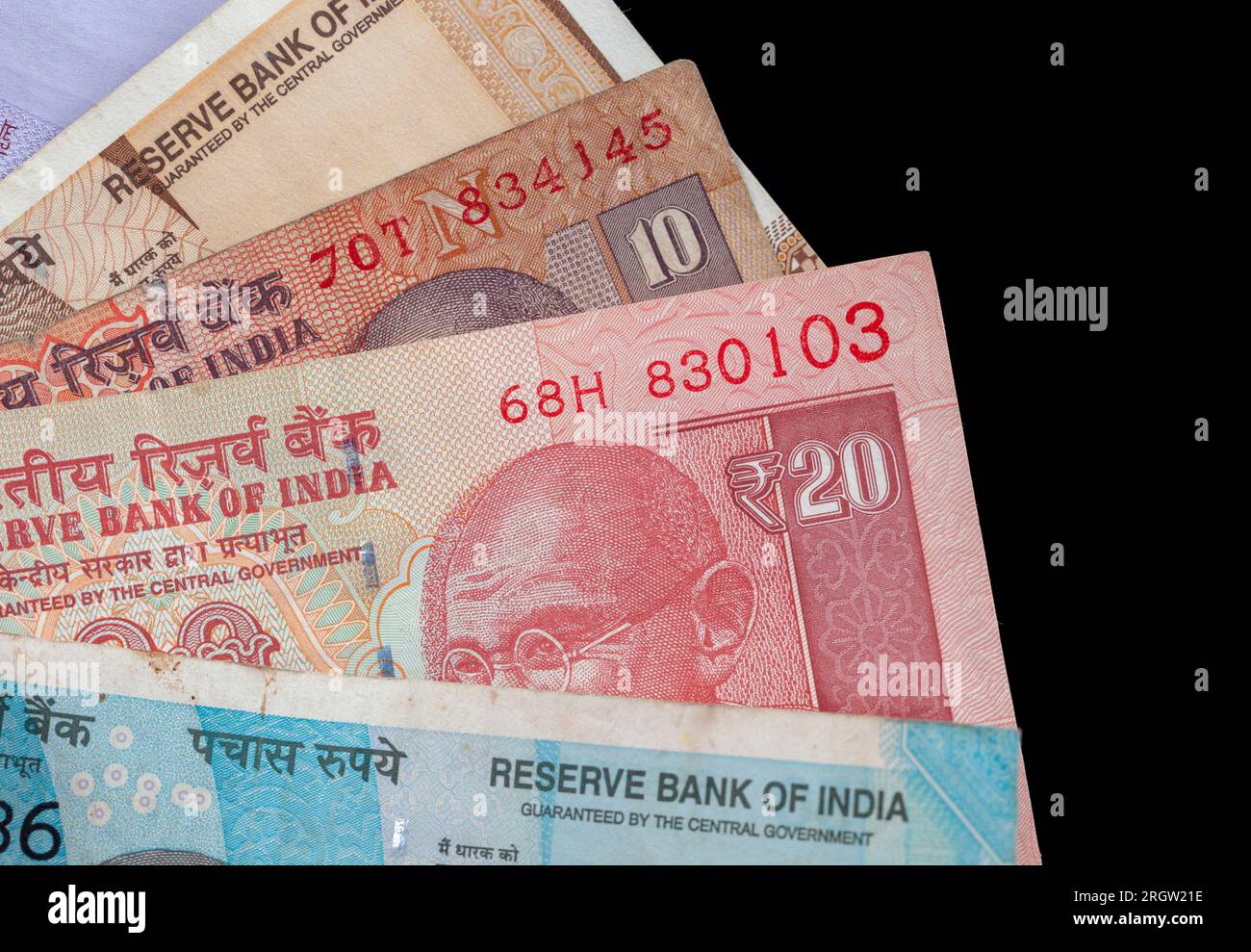 old indian cash with inscriptions for their identification, close up of ...