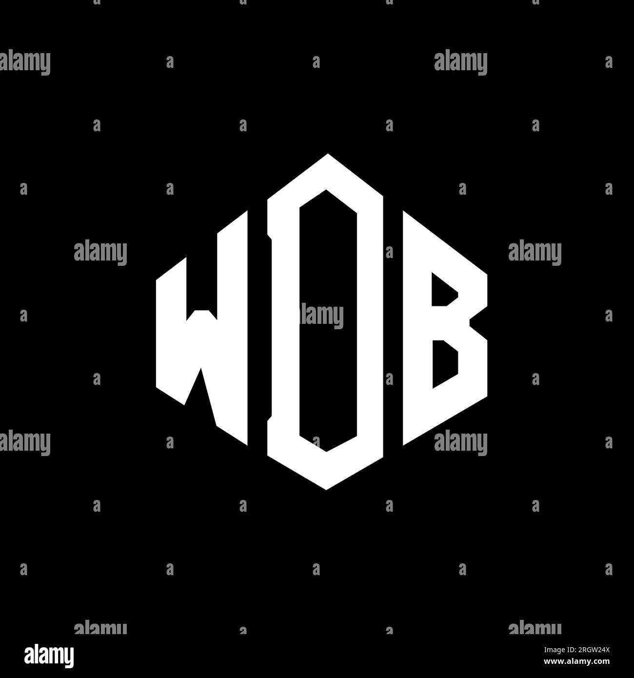 Wdb Letter Logo Design With Polygon Shape Wdb Polygon And Cube Shape