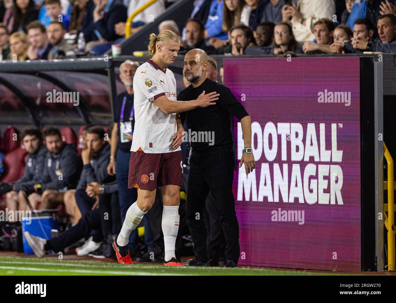 Erling haaland and pep guardiola hi-res stock photography and images ...