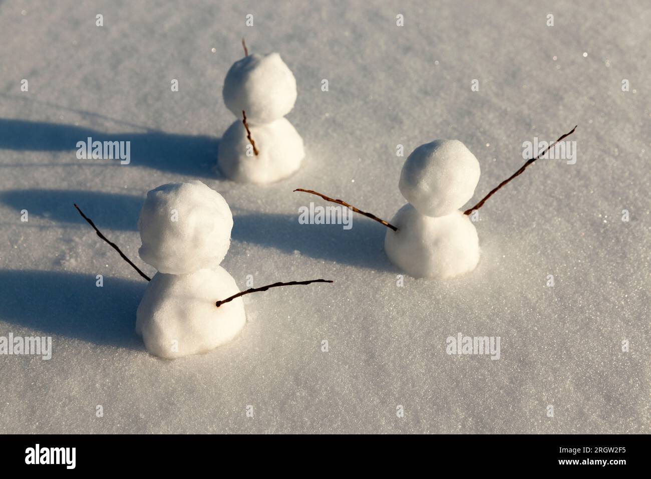 Little snowman made snow hi-res stock photography and images - Alamy