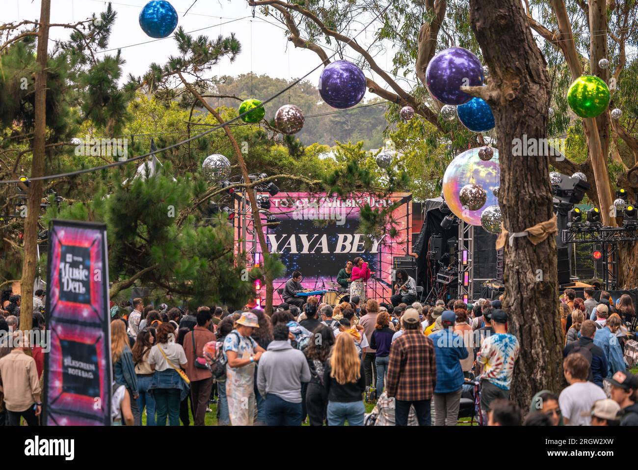 San Francisco, USA. 11th Aug, 2023. Yaya Bey performs on the Music Den ...