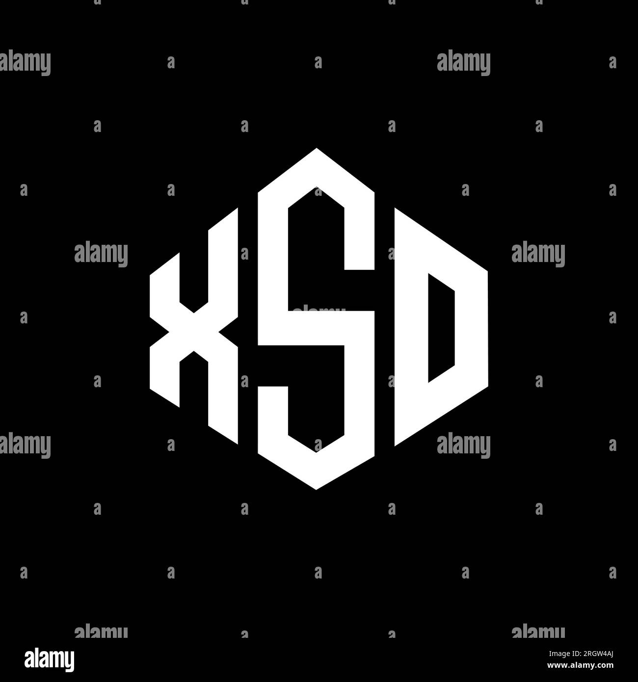 XSO letter logo design with polygon shape. XSO polygon and cube shape ...
