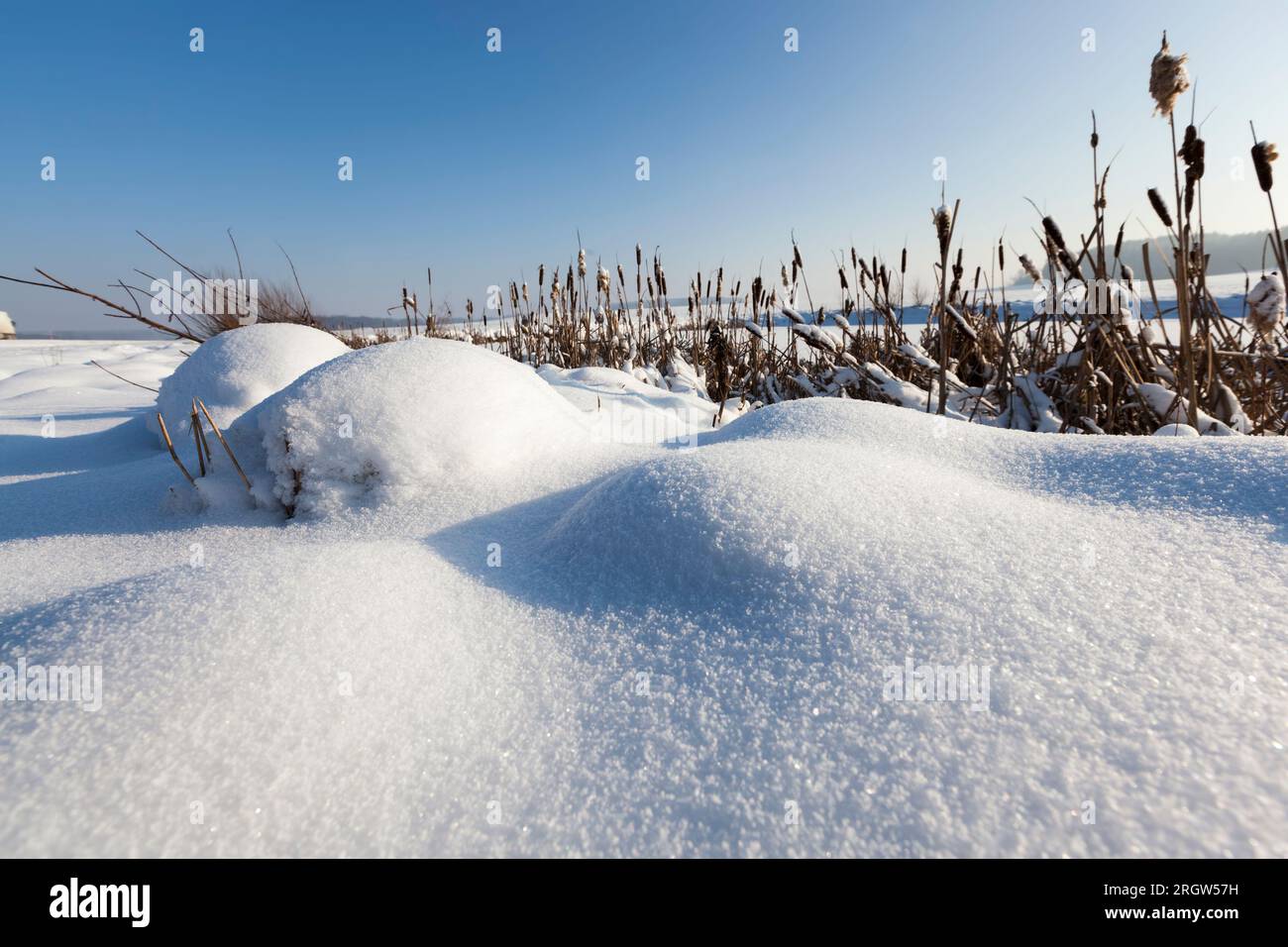 the winter season with cold weather and a lot of precipitation in the ...