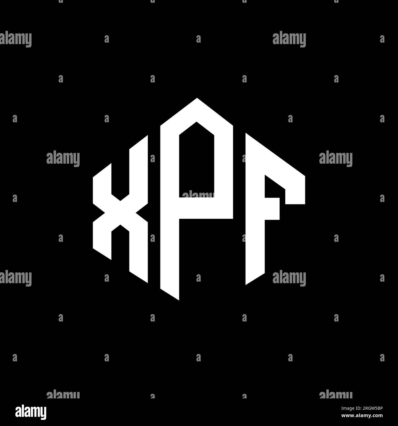 XPF letter logo design with polygon shape. XPF polygon and cube shape ...