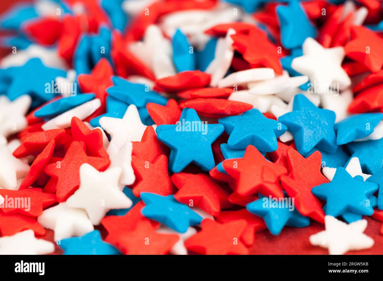 colorful star shaped candies for decorating cakes and desserts Stock ...