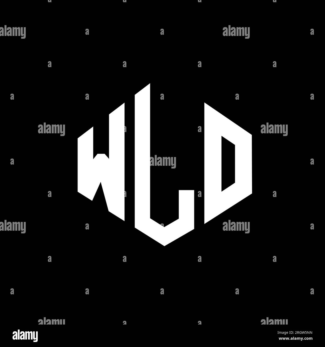 WLO letter logo design with polygon shape. WLO polygon and cube shape ...