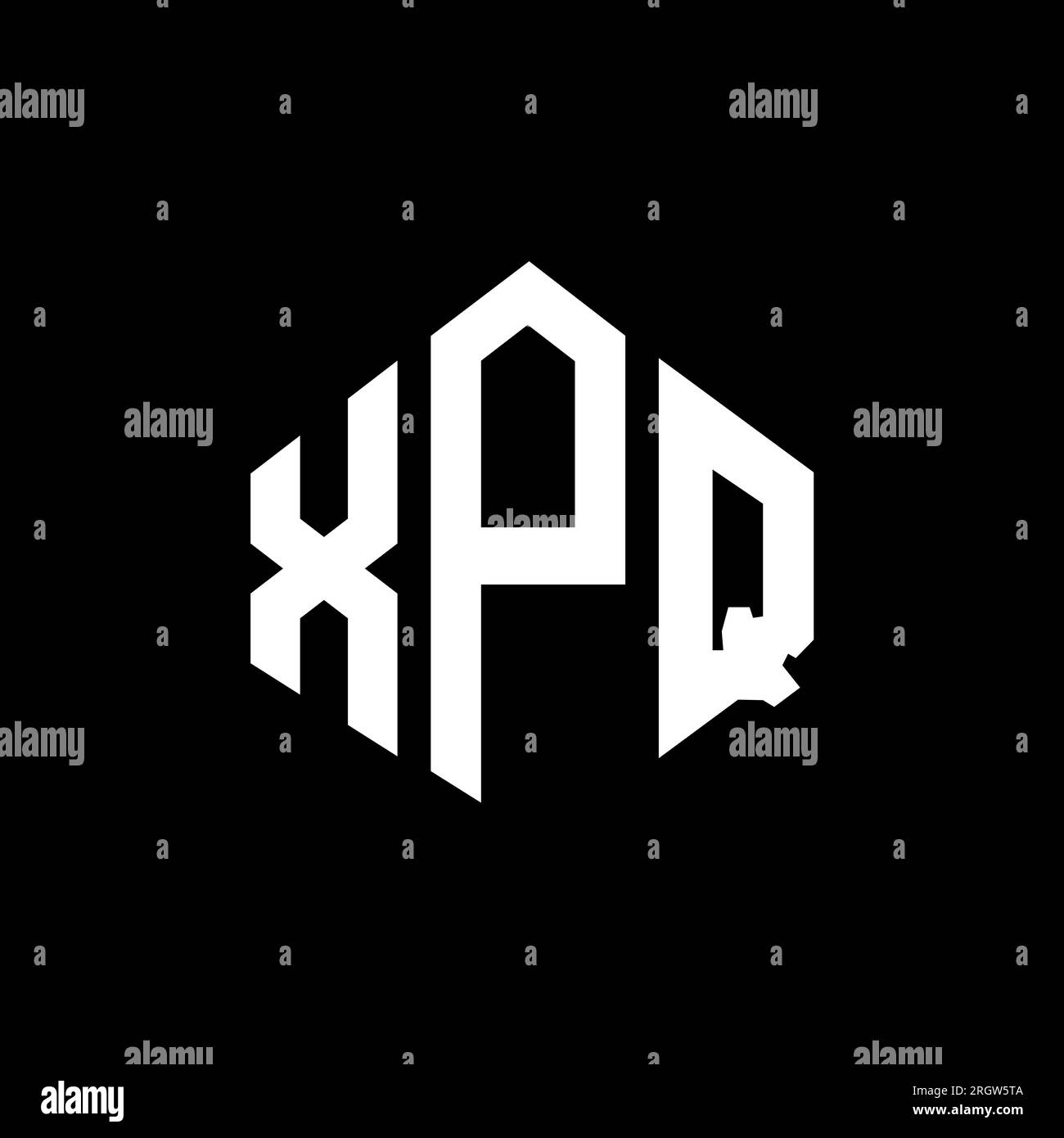 XPQ letter logo design with polygon shape. XPQ polygon and cube shape ...