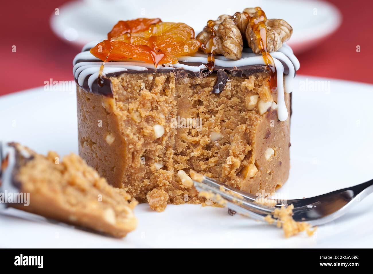 sweet cake made of peanuts, sugar and dairy products, made in the shape ...