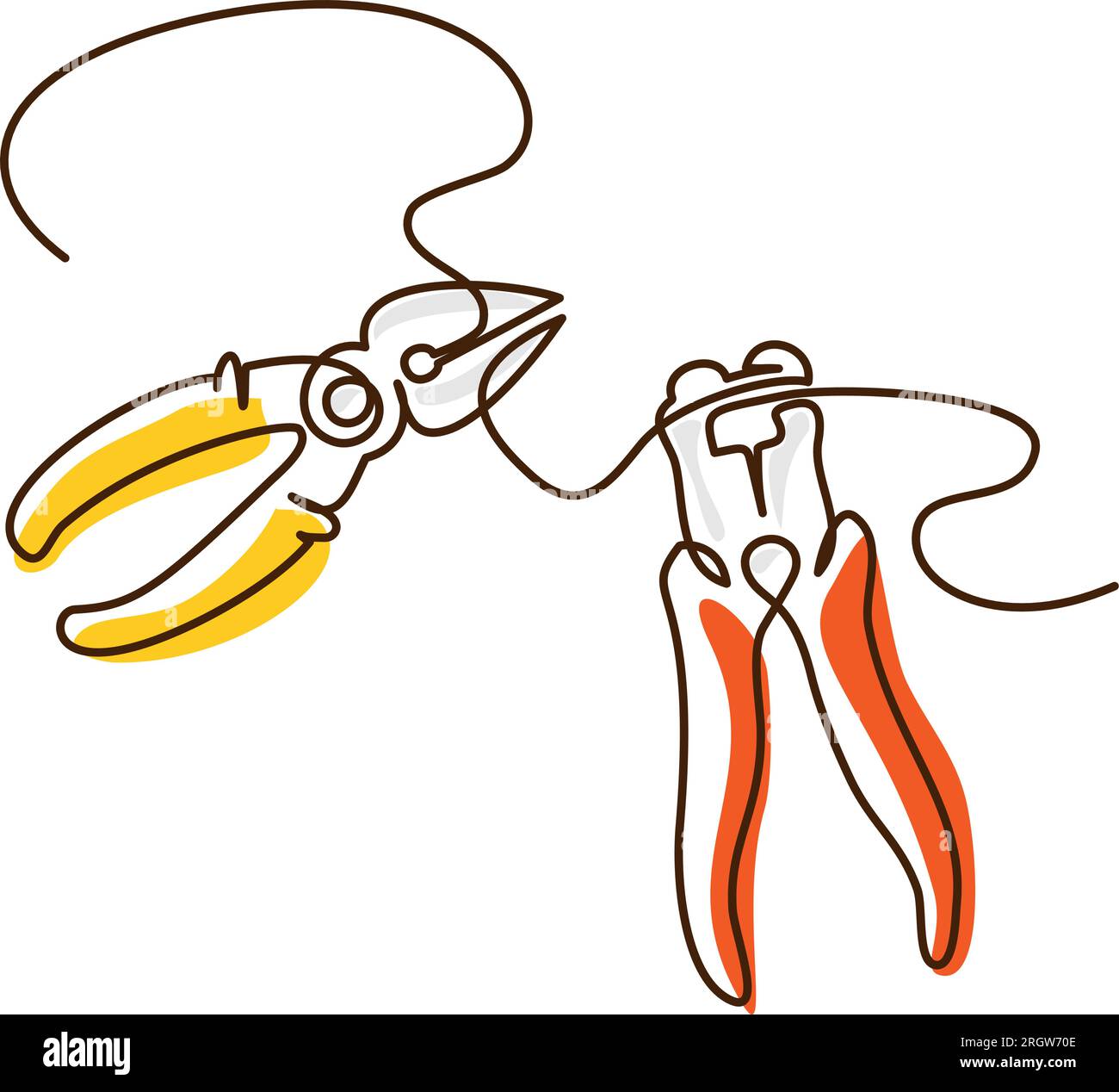 Continuous wire hi-res stock photography and images - Alamy