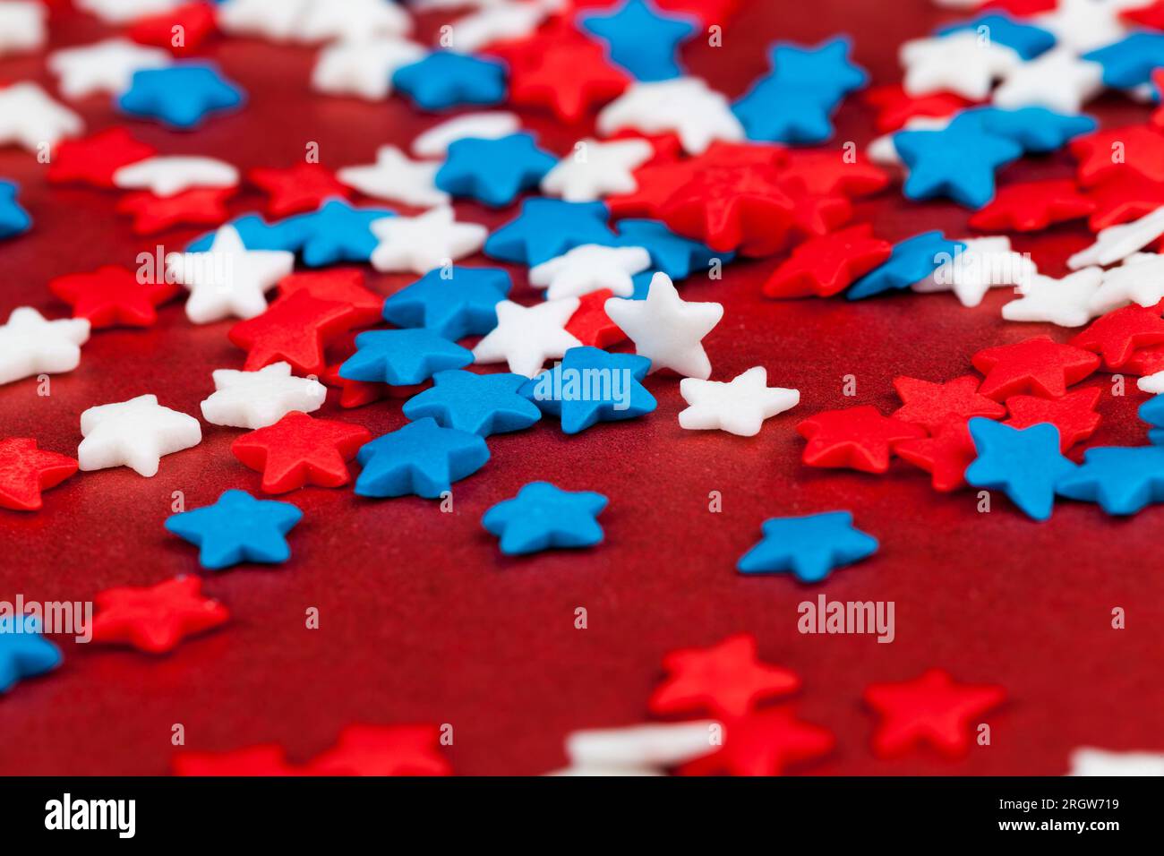 colorful star shaped candies for decorating cakes and desserts Stock ...