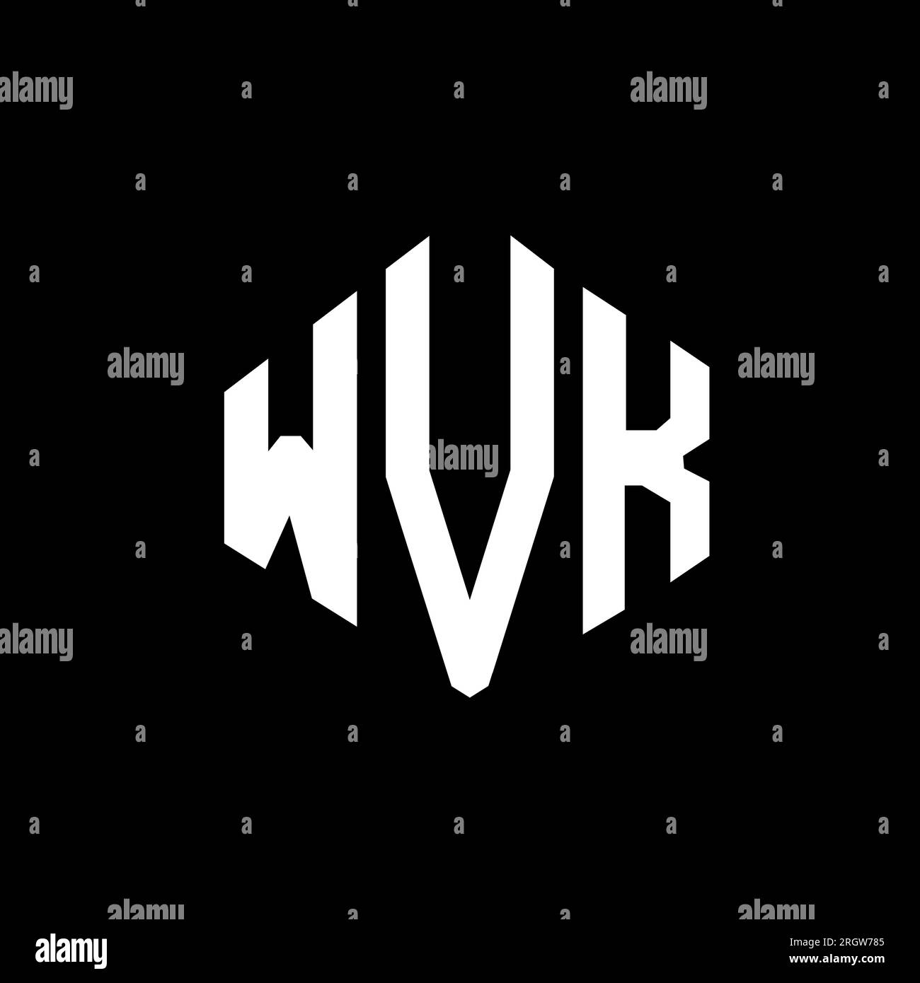 Wvk logo design hi-res stock photography and images - Alamy
