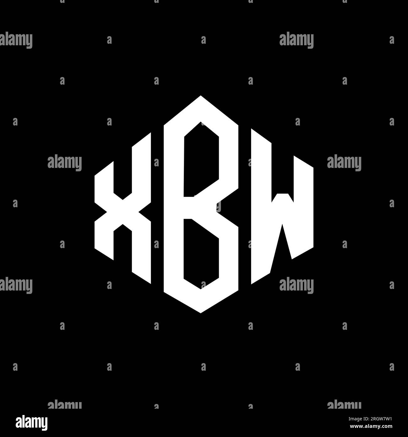 Xbw logo design Black and White Stock Photos & Images - Alamy