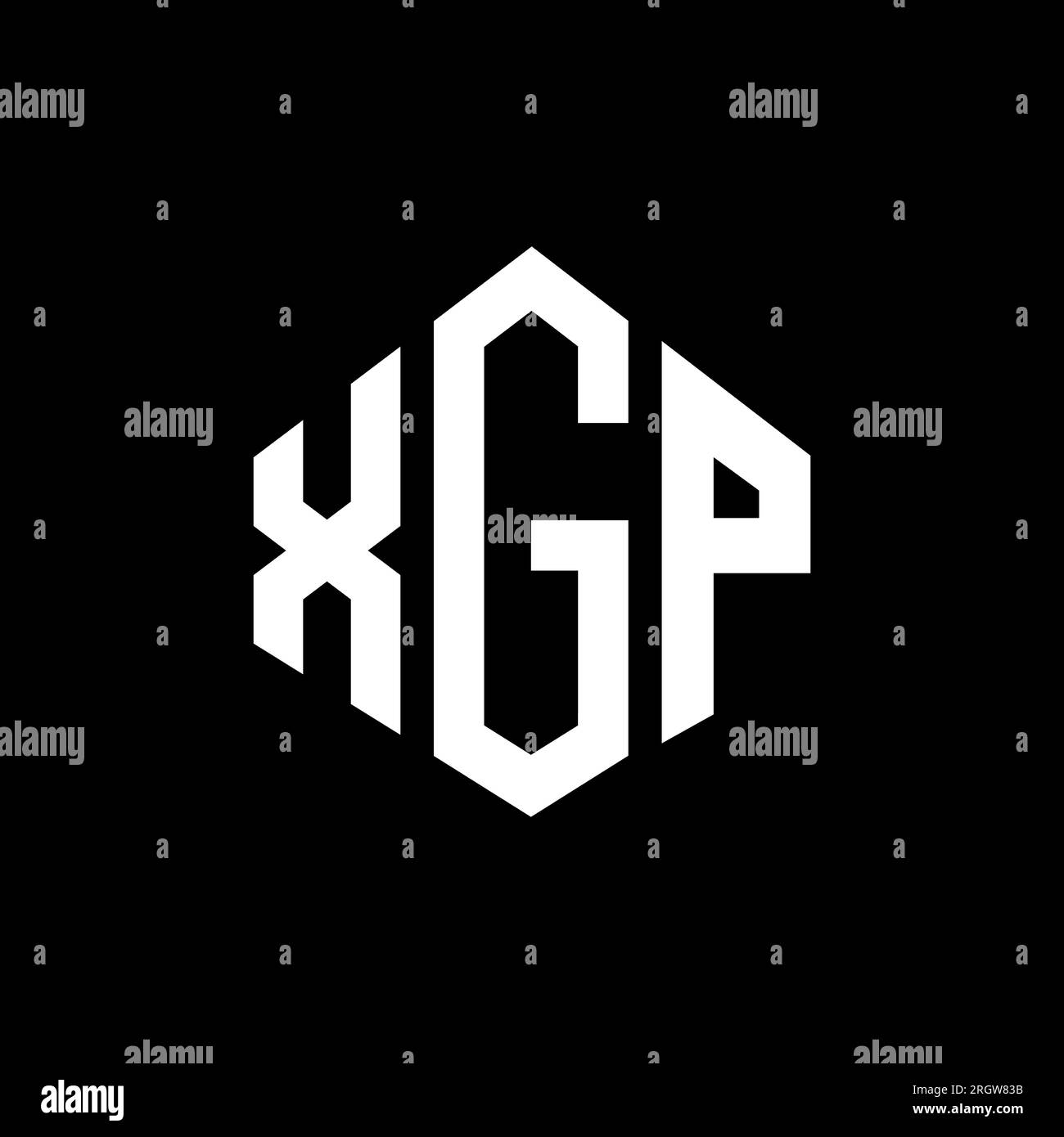 XGP letter logo design with polygon shape. XGP polygon and cube shape logo design. XGP hexagon ...