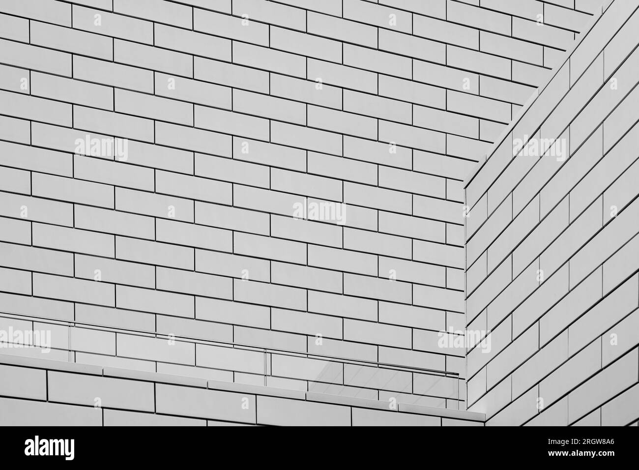 Black and white tone, Abstract architectural detail of modern white ...