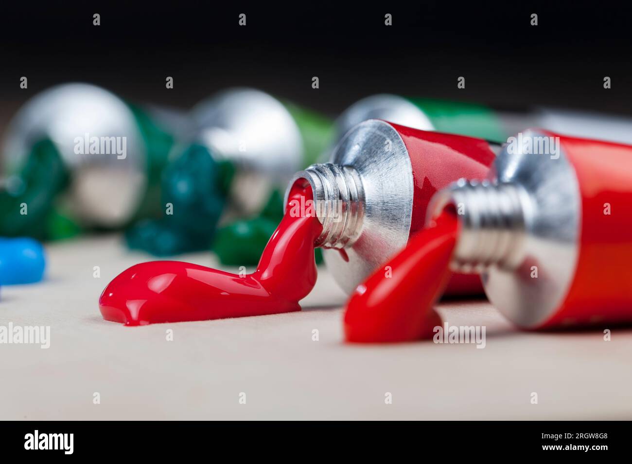 a person's creative process of drawing by mixing different colors of ...