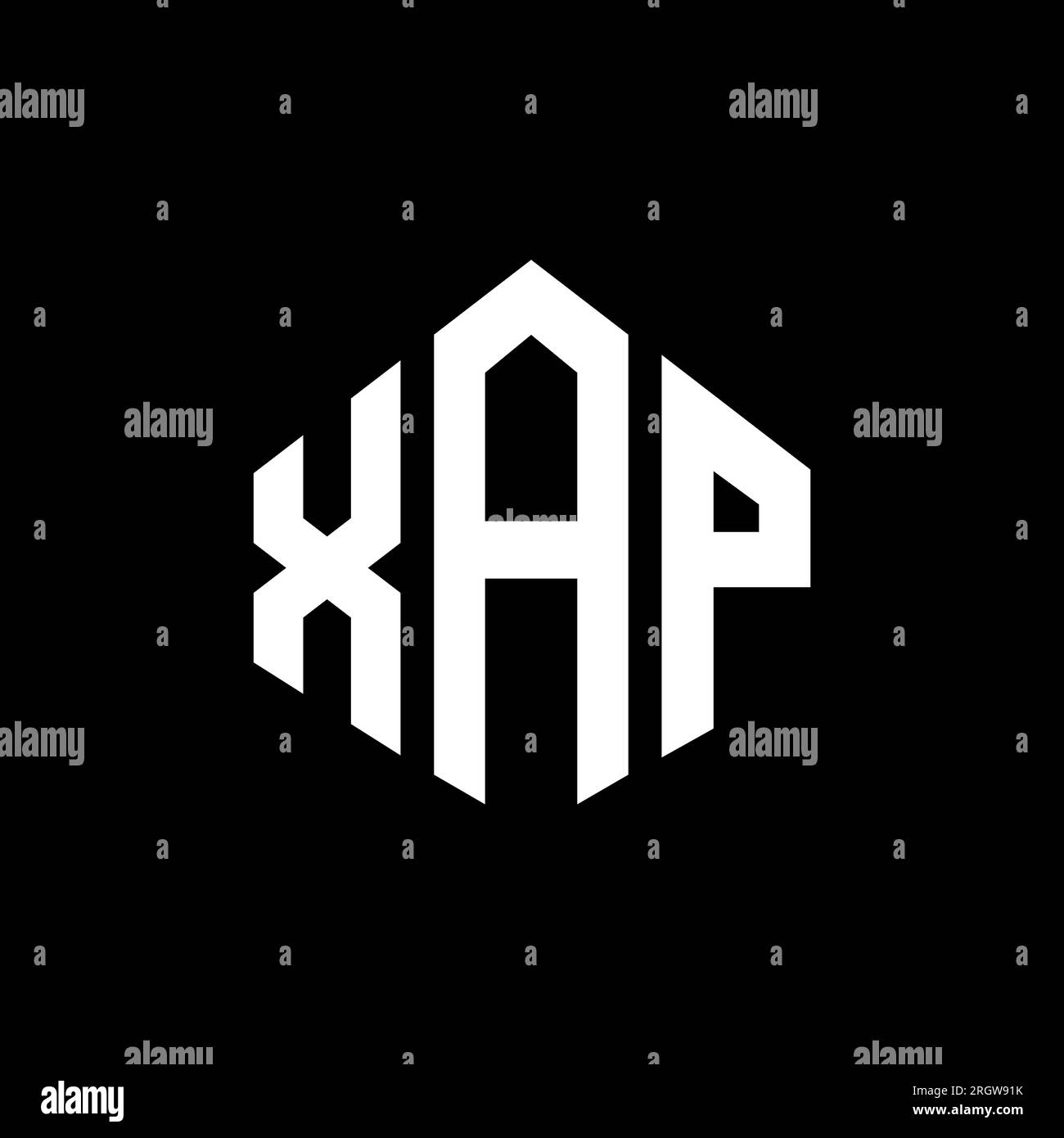Xap logo design Black and White Stock Photos & Images - Alamy