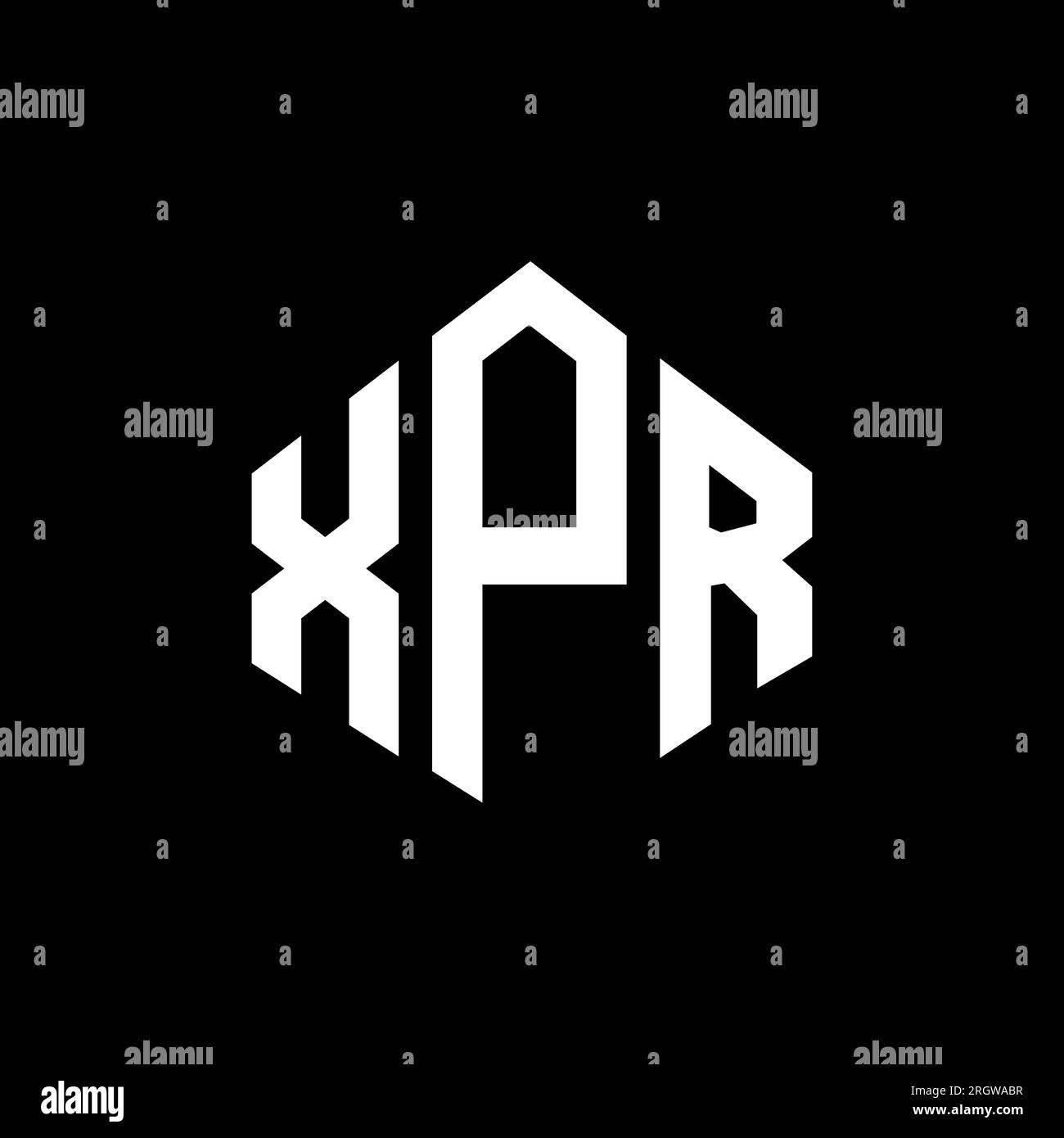 XPR letter logo design with polygon shape. XPR polygon and cube shape ...