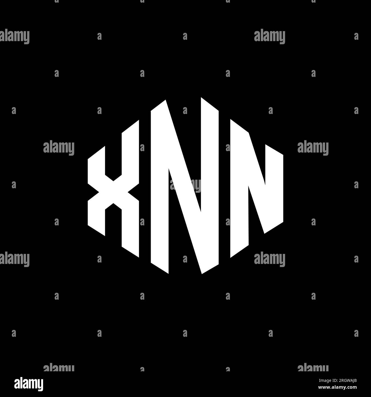 XNN letter logo design with polygon shape. XNN polygon and cube shape ...
