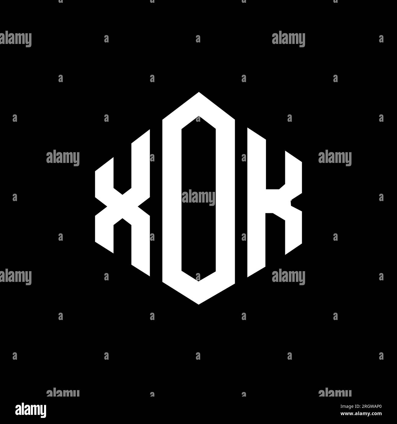 Xok logo design Black and White Stock Photos & Images - Alamy