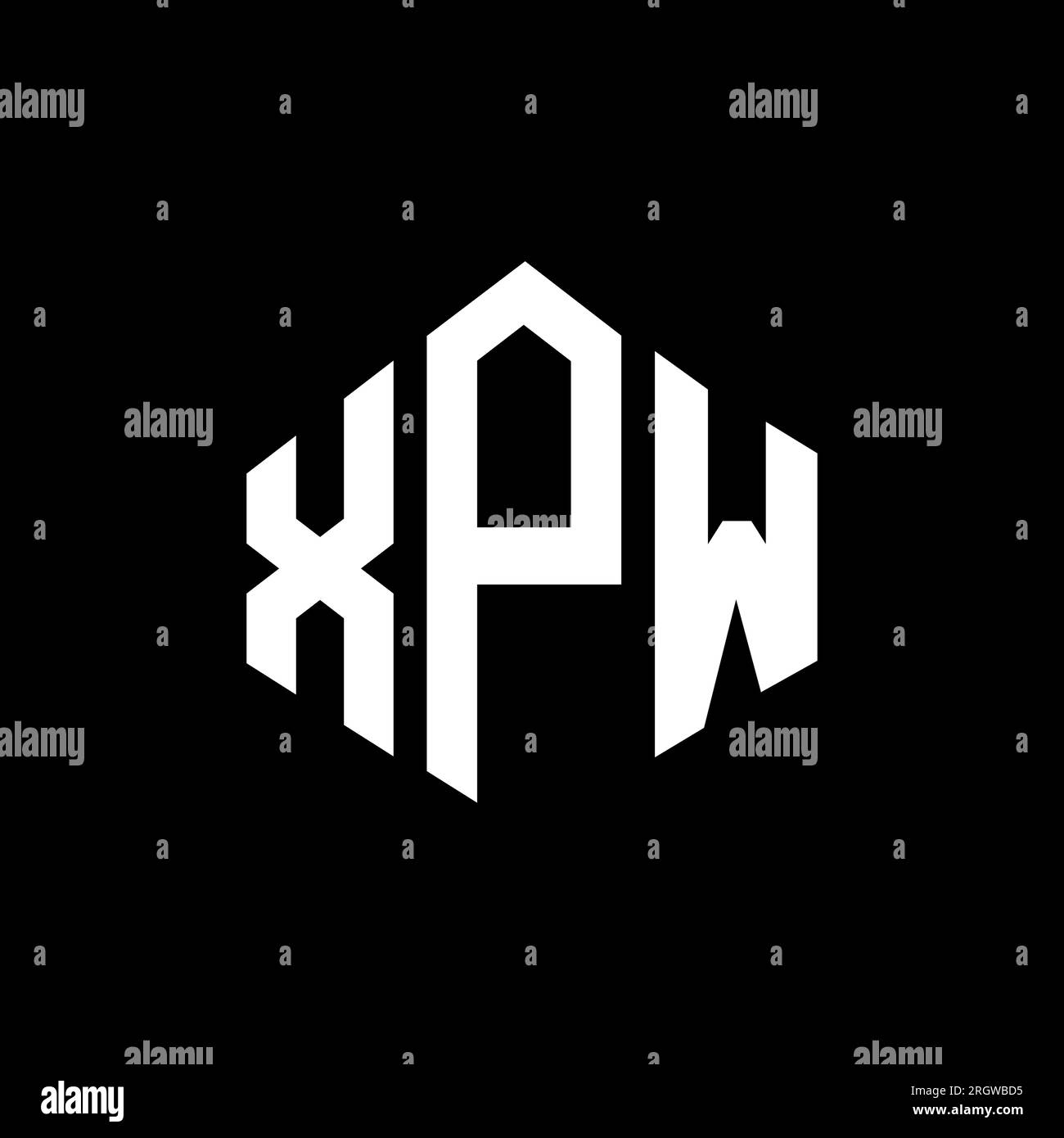 Xpw logo design hi-res stock photography and images - Alamy