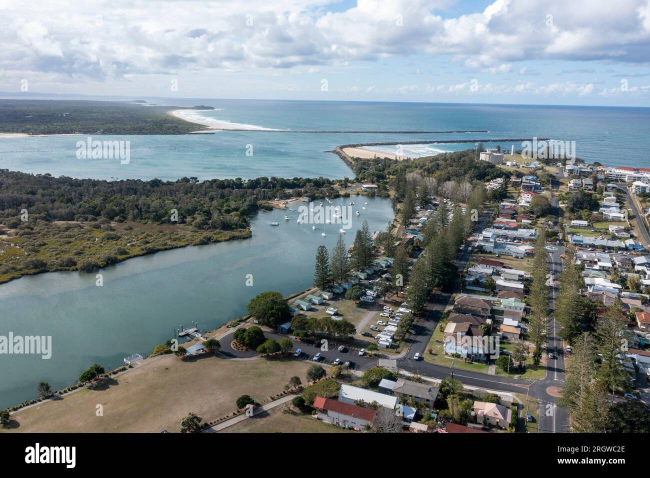 The town of Yamba on the NSW north coast ,Australia Stock Photo - Alamy