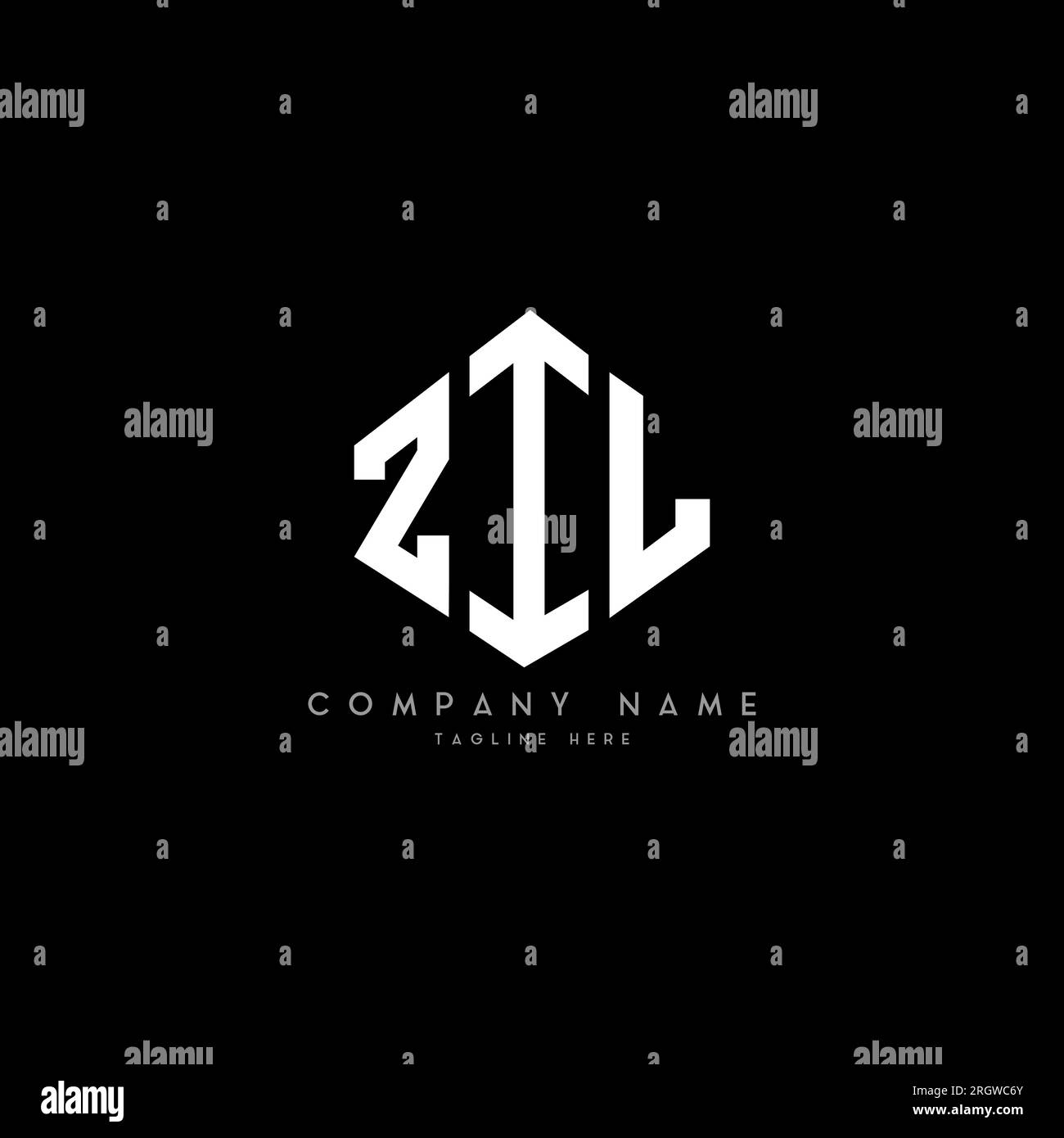 ZIL letter logo design with polygon shape. ZIL polygon and cube shape ...