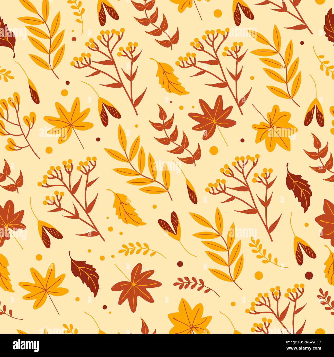 Landscape in forest yellow flowers Stock Vector Images - Alamy
