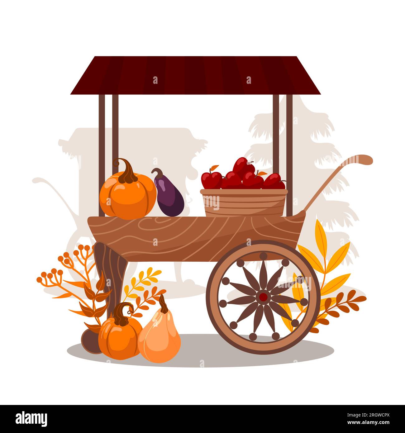 Stall on market day Stock Vector Images - Alamy