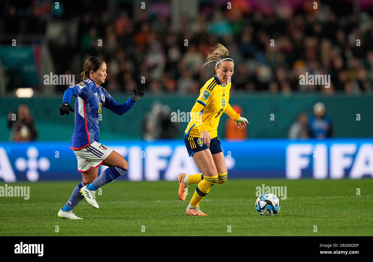 August 11 2023: Kosovare Asllani (Sweden) controls the ball during a ...