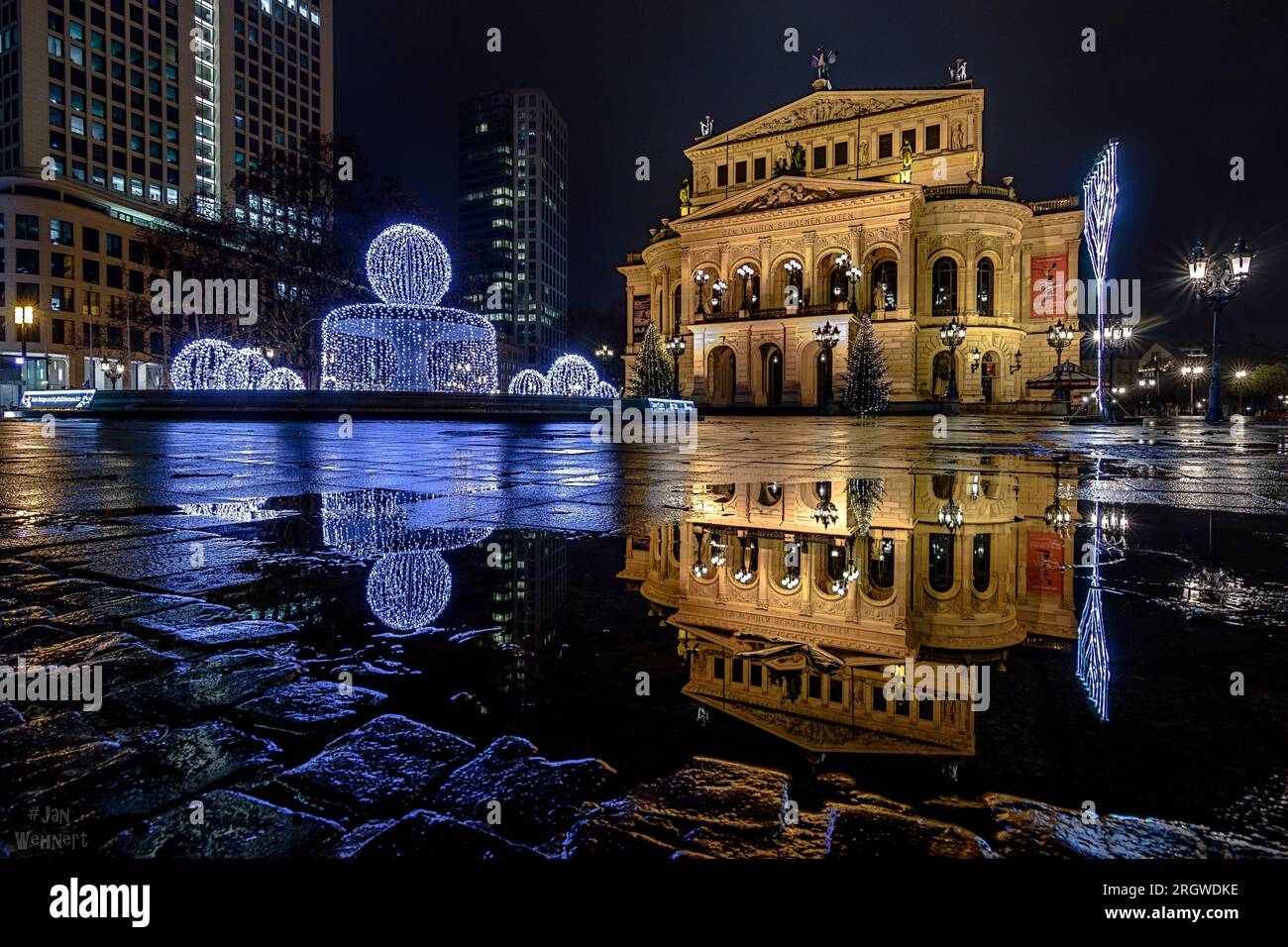 The Alte Oper in Frankfurt, beautiful opera house in Germany in the ...