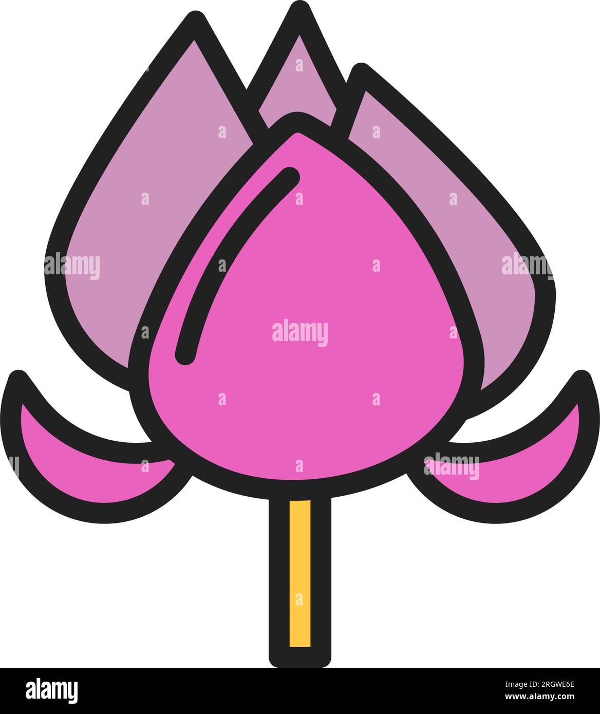 Peony Icon image. Suitable for mobile application Stock Vector Image ...