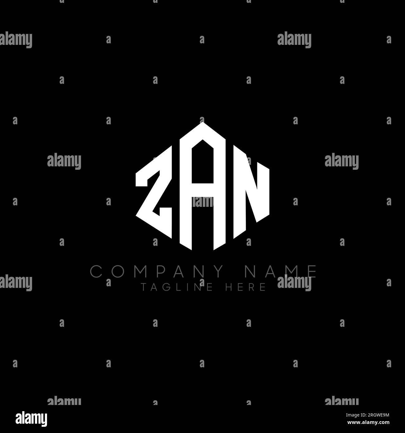 ZAN letter logo design with polygon shape. ZAN polygon logo monogram ... ZAN letter logo design with polygon shape. ZAN polygon logo monogram ...