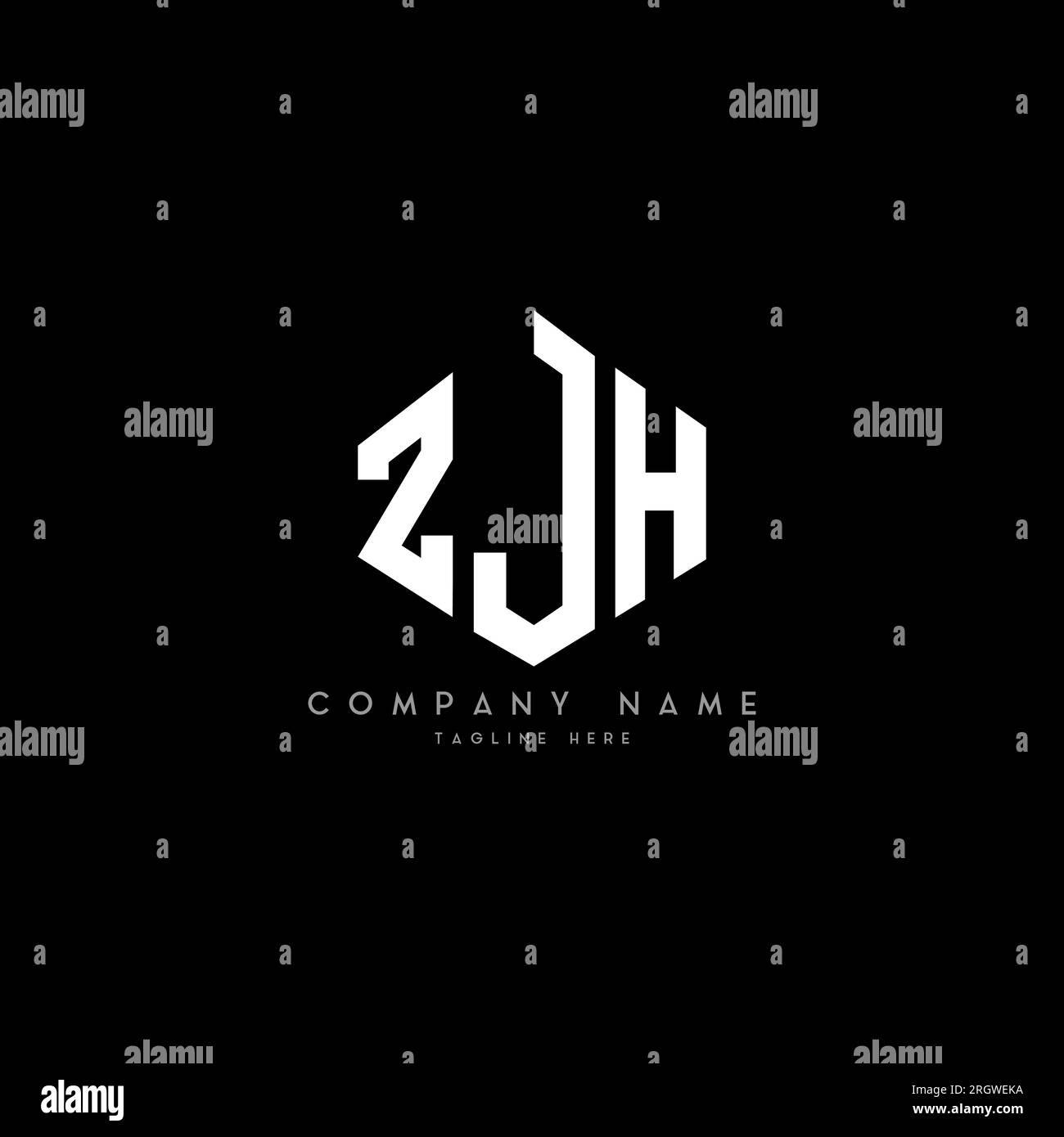 Zjh logo design hi-res stock photography and images - Alamy