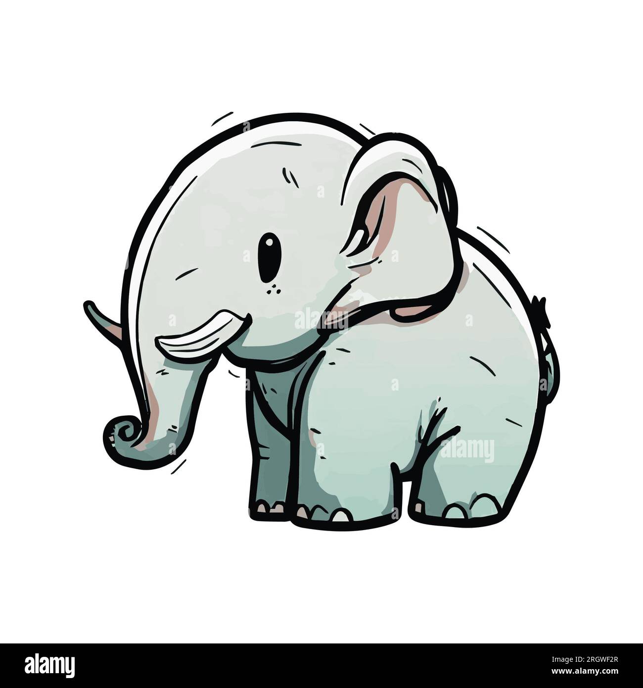 Cartoon cute happy cartoon elephant hi-res stock photography and images ...