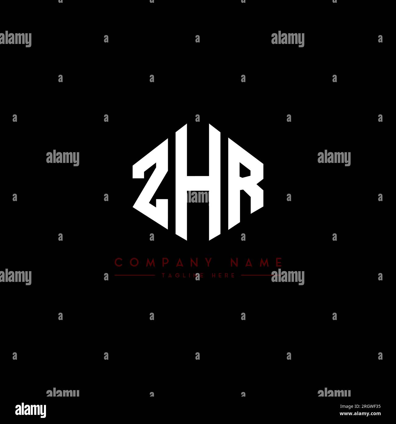 Zhr logo design Stock Vector Images - Alamy