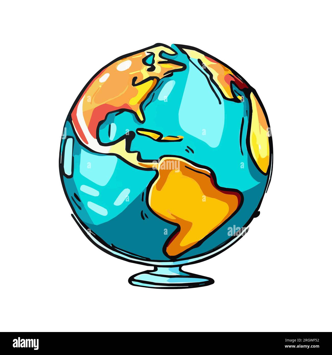 Beautiful world map hi-res stock photography and images - Alamy