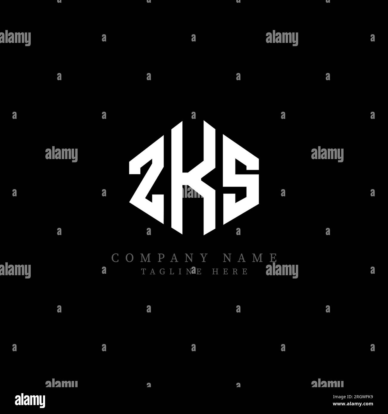 Zks logo design Black and White Stock Photos & Images - Alamy