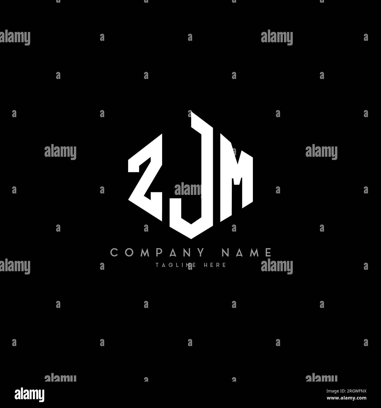 Zjm logo design hi-res stock photography and images - Alamy