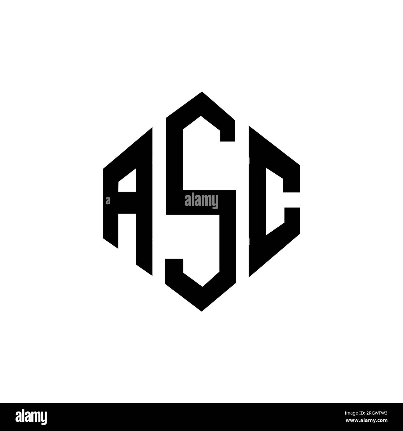 Asc Letter Logo Design With Polygon Shape Asc Polygon And Cube Shape Logo Design Asc Hexagon