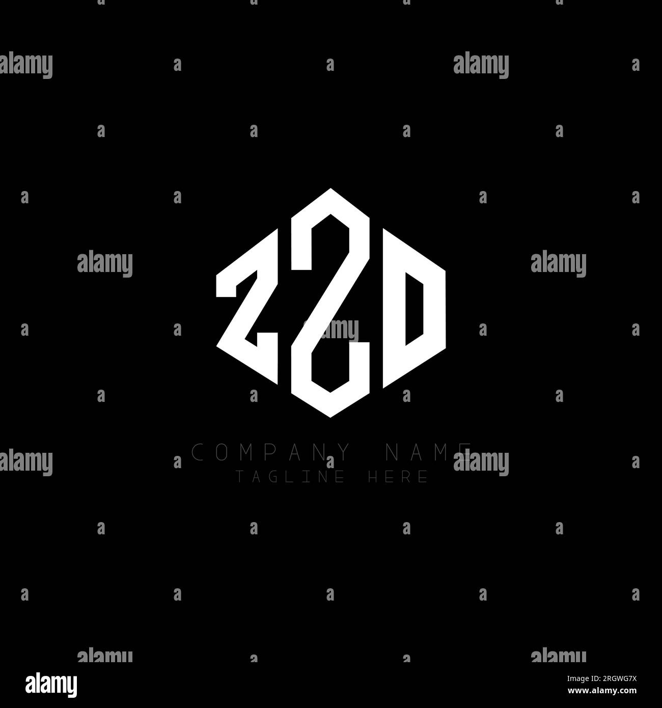 ZZO letter logo design with polygon shape. ZZO polygon and cube shape ...