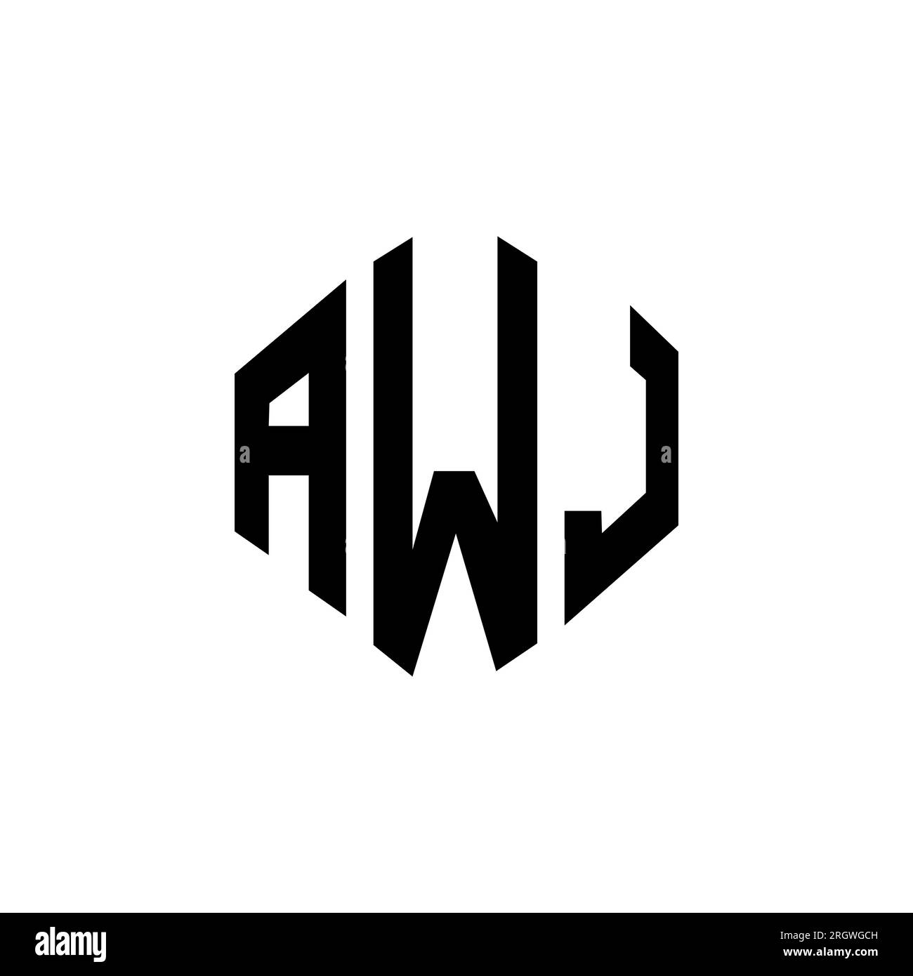 Awj logo design hi-res stock photography and images - Alamy