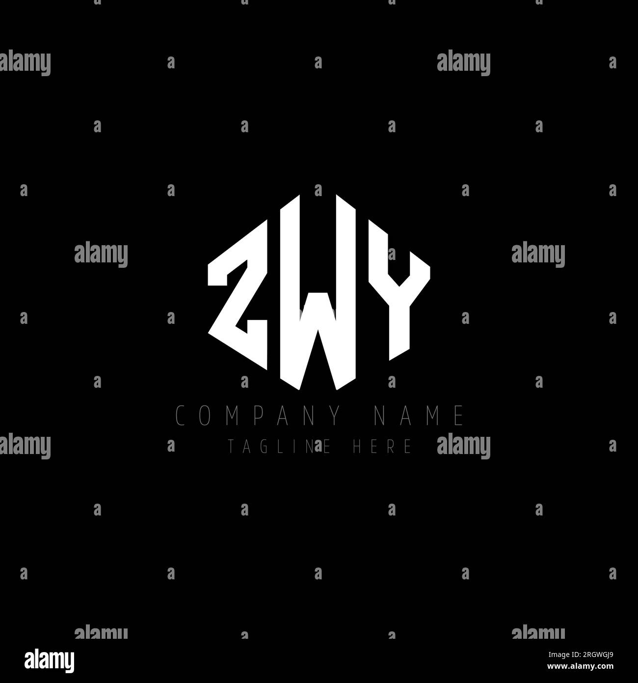 Zwy logo design hi-res stock photography and images - Alamy