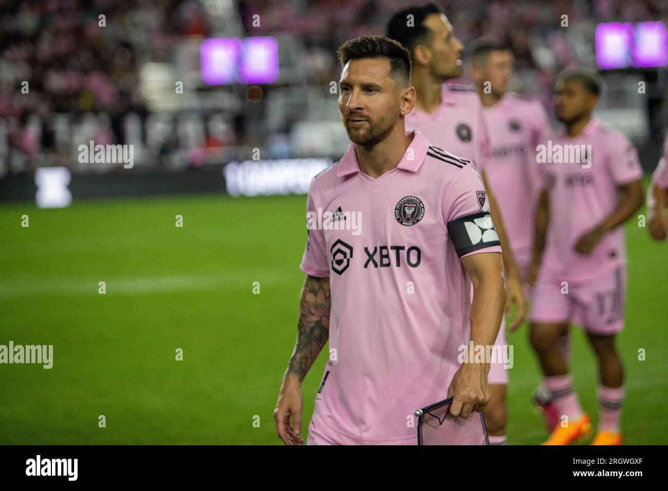 Lionel Messi - Inter Miami CF v Charlotte FC,Leagues Cup 8-11-2023, Fort Lauderdale, Florida ...