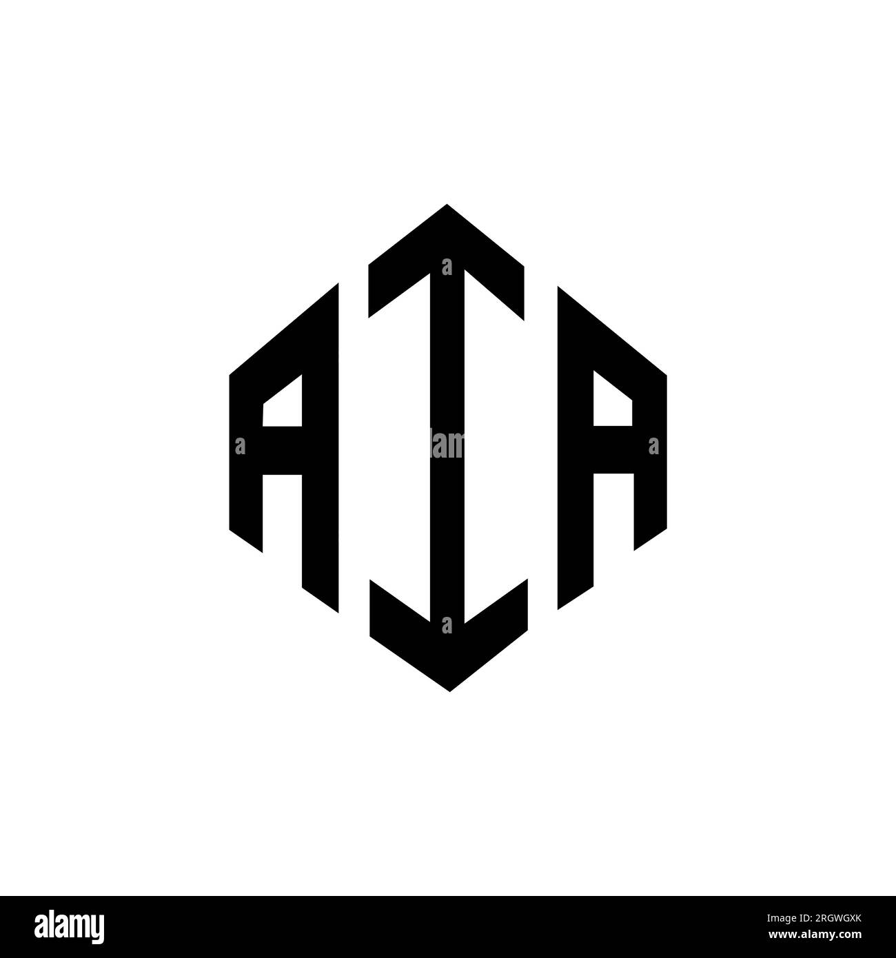 AIA letter logo design with polygon shape. AIA polygon and cube shape ...