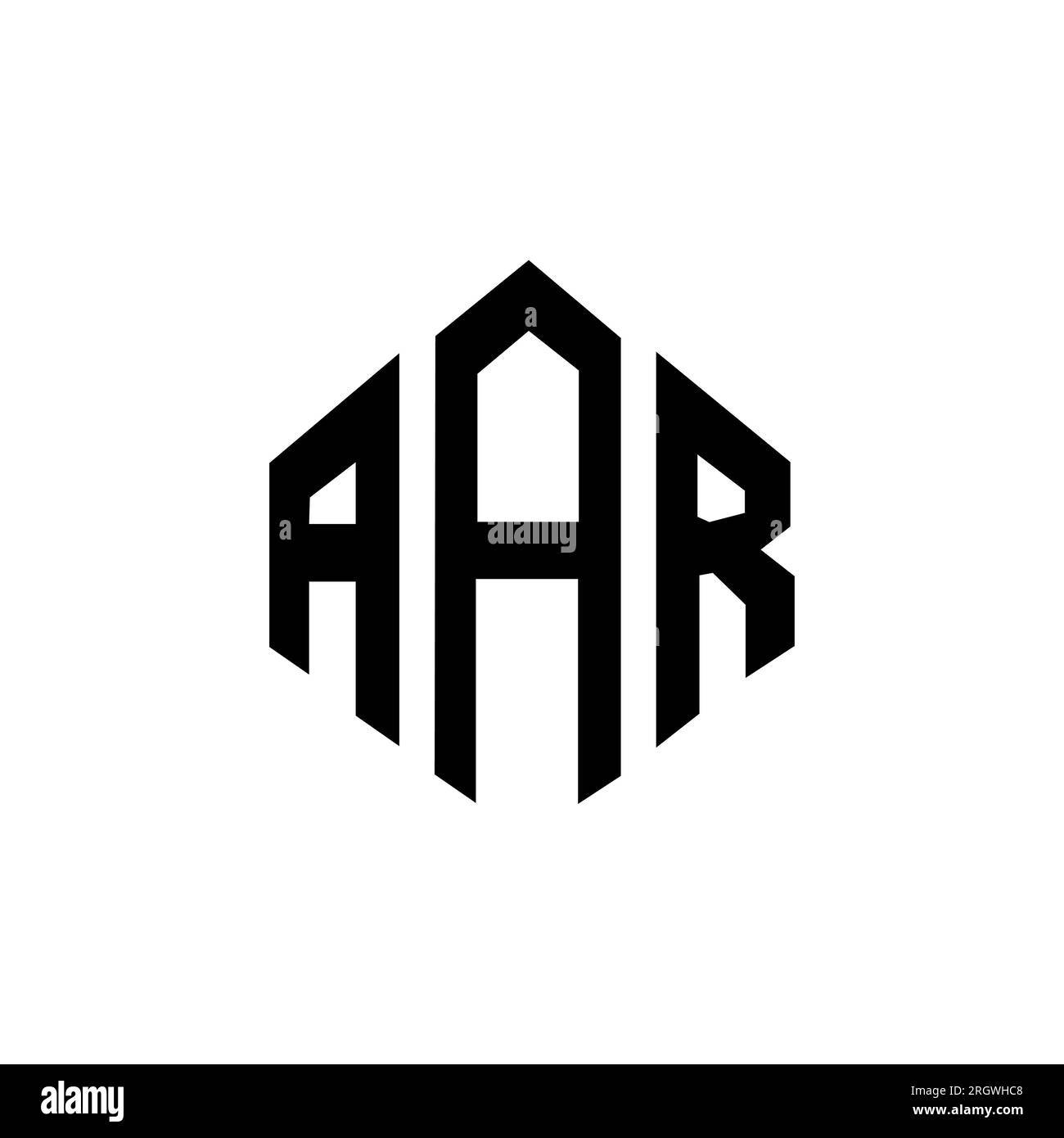 AAR letter logo design with polygon shape. AAR polygon and cube shape ...