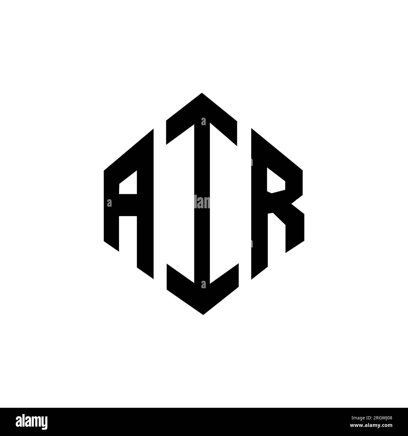 AIR letter logo design with polygon shape. AIR polygon and cube shape ...